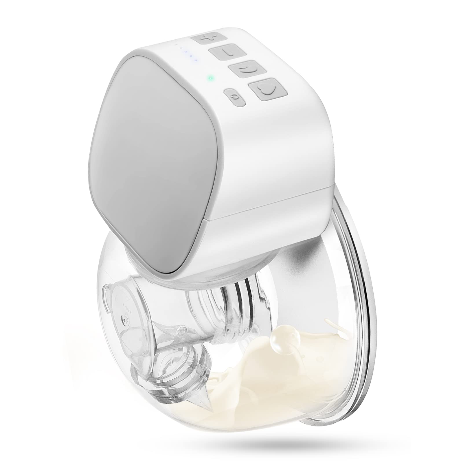 Wearable Breast Pump, S12 Electric Hands Free Breastfeeding Pump with 3 Modes, 12 Levels, Memory Function Spill-Proof Quiet Pain-Free Breast Pump