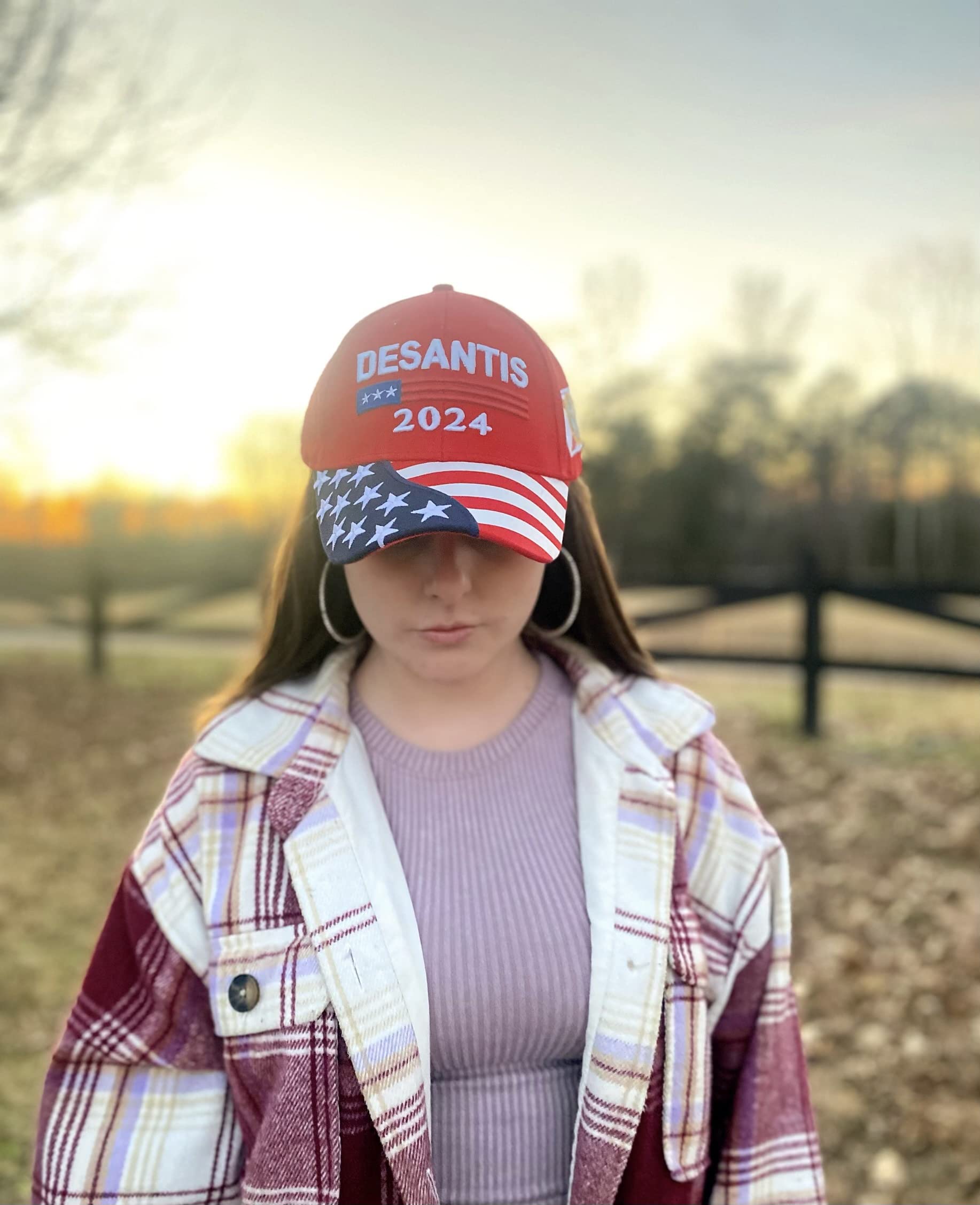 Ron Desantis 2024 Hat Make America Florida Flamingo Election Cap Men Women Adjustable Dad Sun Summer Golf Trucker Hat
