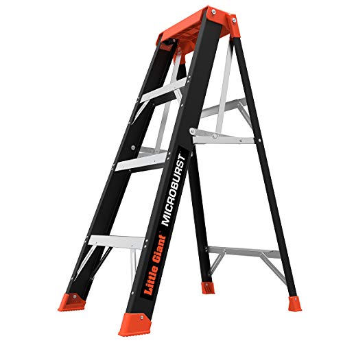Little Giant Ladders, MicroBurst, 4' Stepladder, Fiberglass, Type 1AA, 375 lbs weight rating, (15700-001)