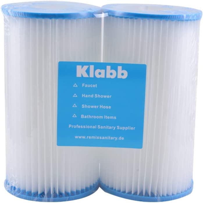 XUUOE Klabb F60 (Pack of 2) Easy Set Pool Replacement Type A or C Filter Cartridge 123