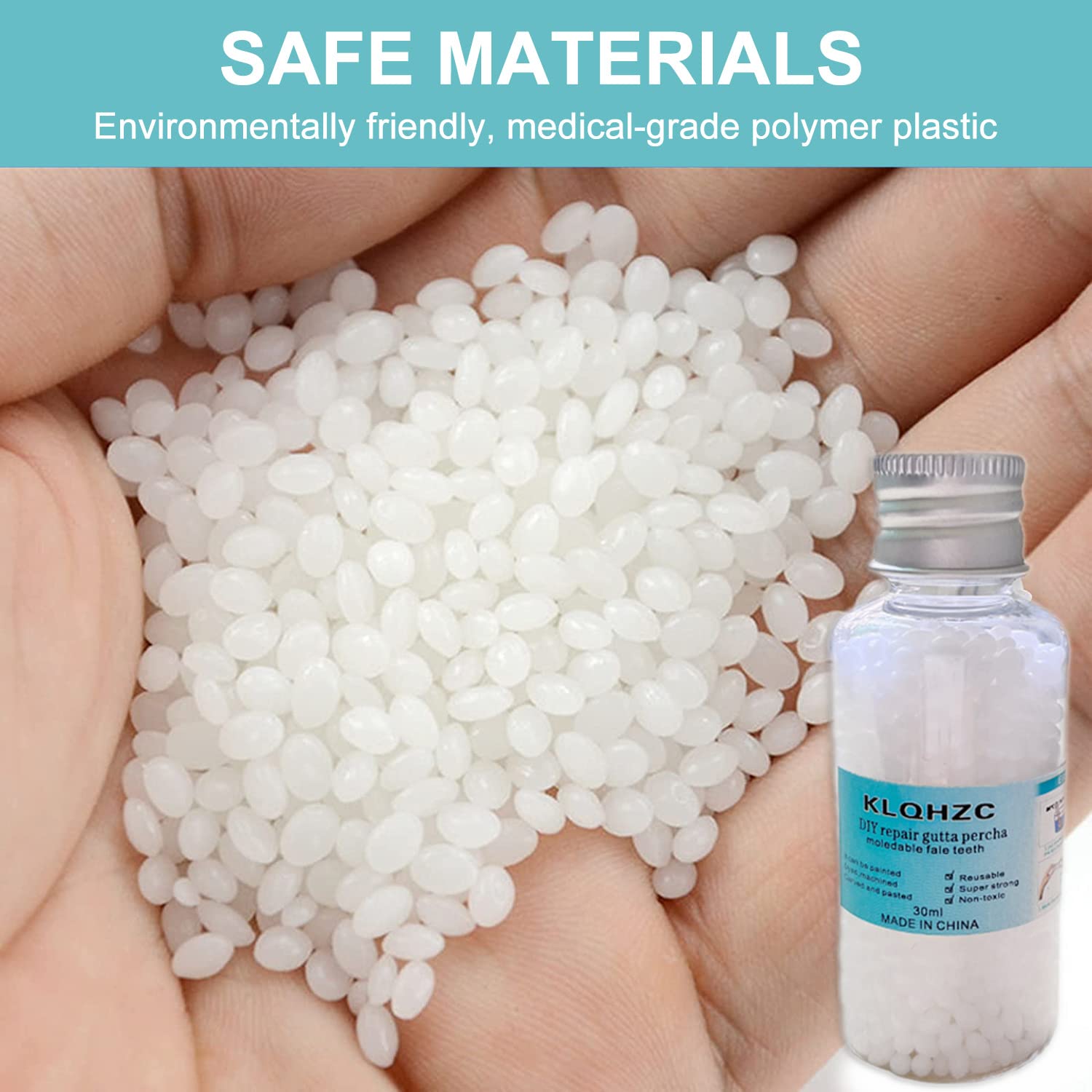 Temporary Tooth Repair kit for Filling The Missing Broken Tooth and Gaps-Moldable Fake Teeth and Thermal Beads Replacement Kit