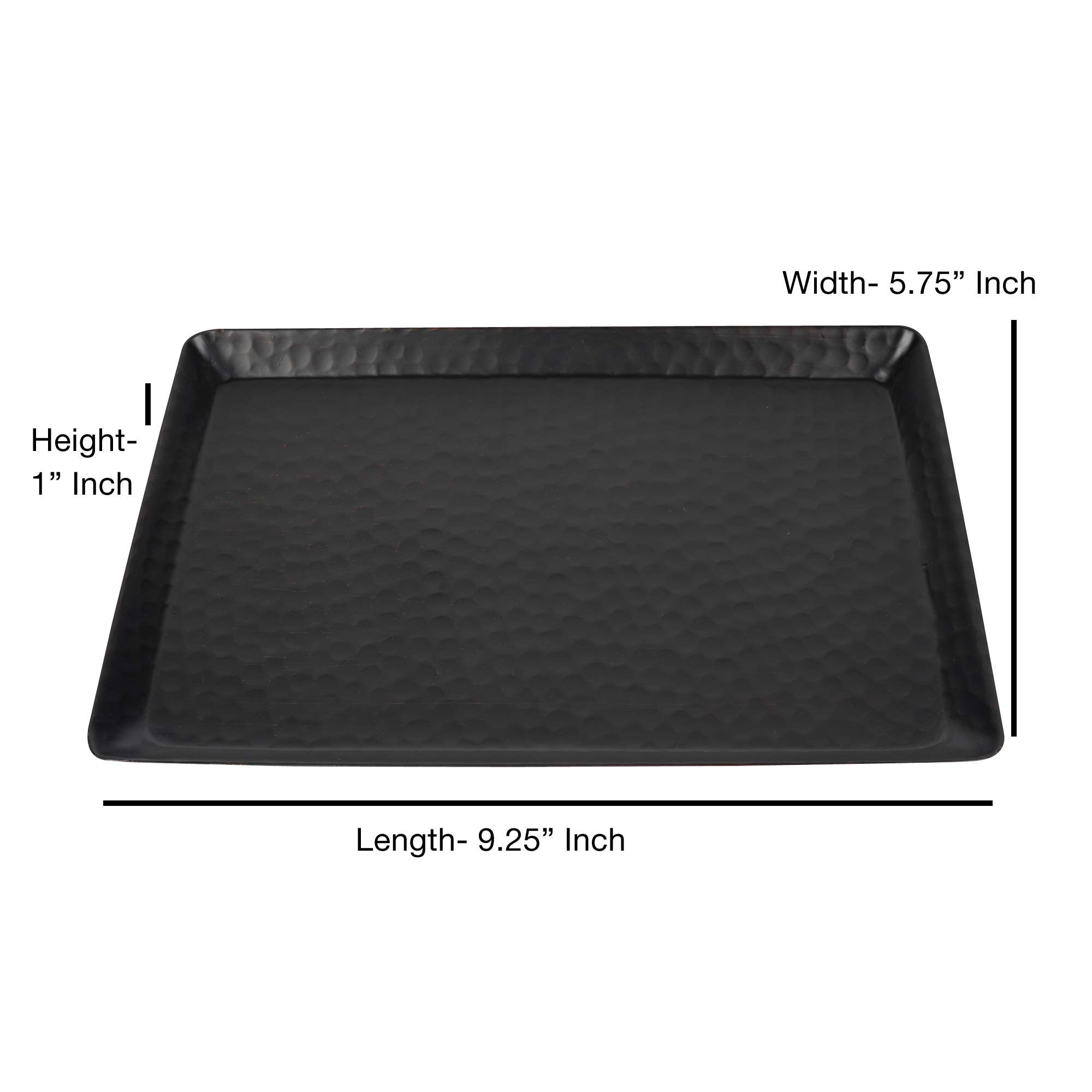 nu steel, Oil Rubbed Bronze nusteel Hammered Rectangular Vanity Decorative Home, Bathroom, Kitchen, Office, Countertops, Makeup Organizer Jewellery Perfume Holder Towel Tray
