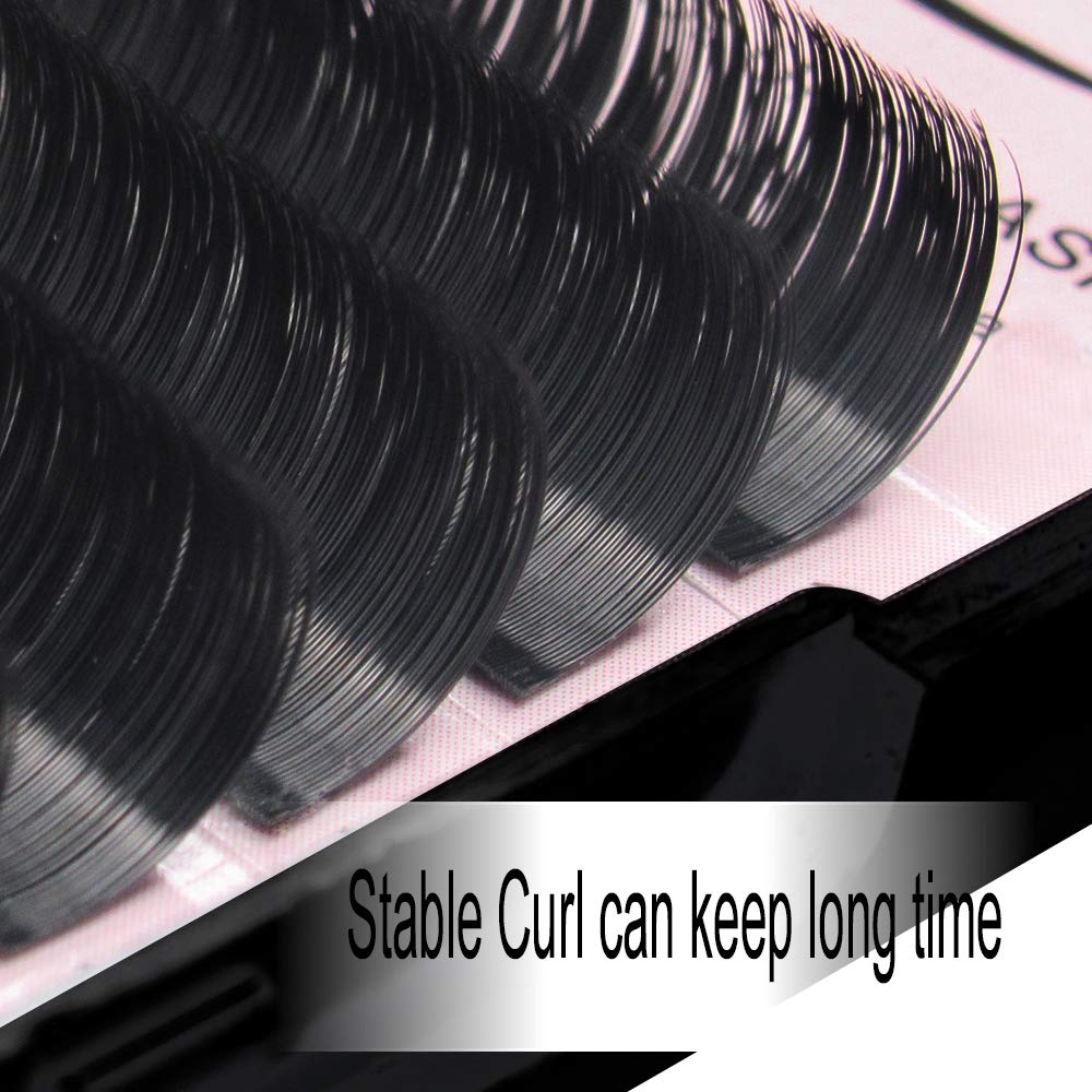 QUEWEL Eyelash Extensions 0.15mm C Curl Mix 8-15mm Supplies Matte Black Individual Eyelashes Salon Use|0.03/0.05/0.07/0.10/0.15/0.20mm C/D Single 8-18mm Mix 8-15mm/10-15mm|(0.15 C Mix8-15mm)
