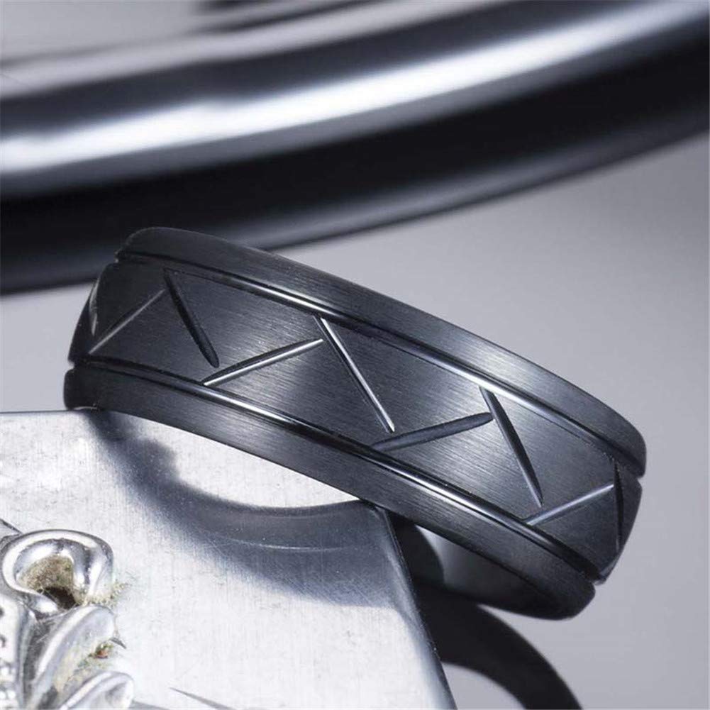 LOVERSRING Two Rings His and Hers Couple Ring Bridal Set His Hers 3pc Women Black Gold Plated Black Cz Man Stainless Steel Wedding Ring Band Set