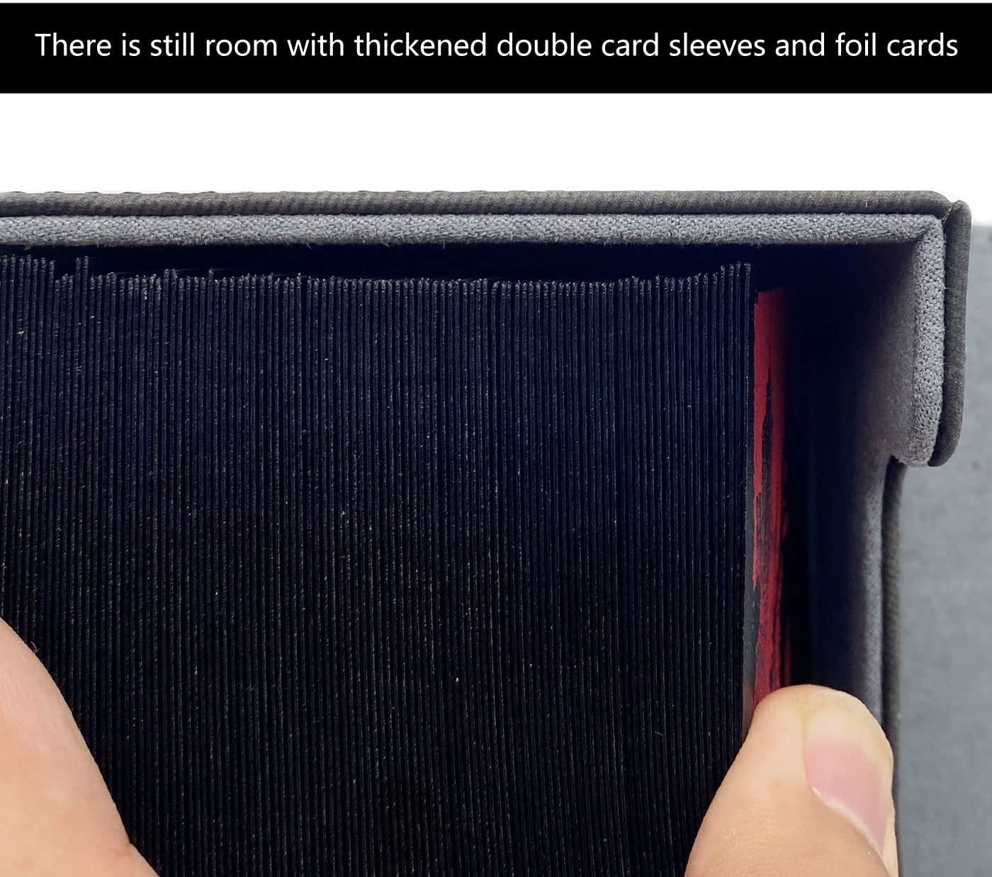 Scimi Commander leather Deck Box, designed specifically for Magic: The Gathering (MTG) and Trading Card Game (TCG) enthusiasts, hold over 100 sleeved cards (Blue)