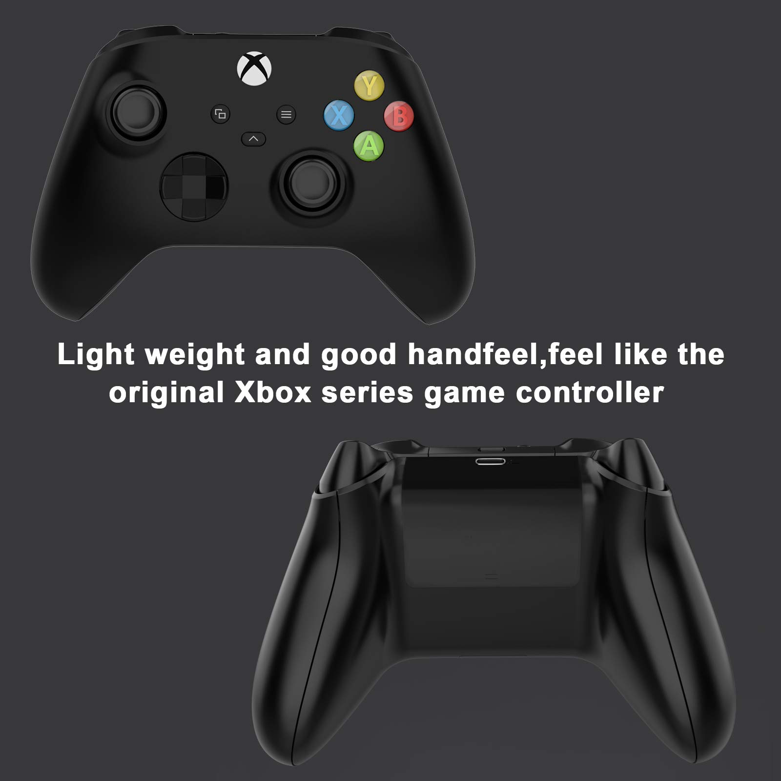 NBCP Rechargeable Battery Packs for Xbox Series X|S Controllers, 2 X 850mAh Xbox Series X|S Controller Battery Packs Wire Charging Cable LED Indicator