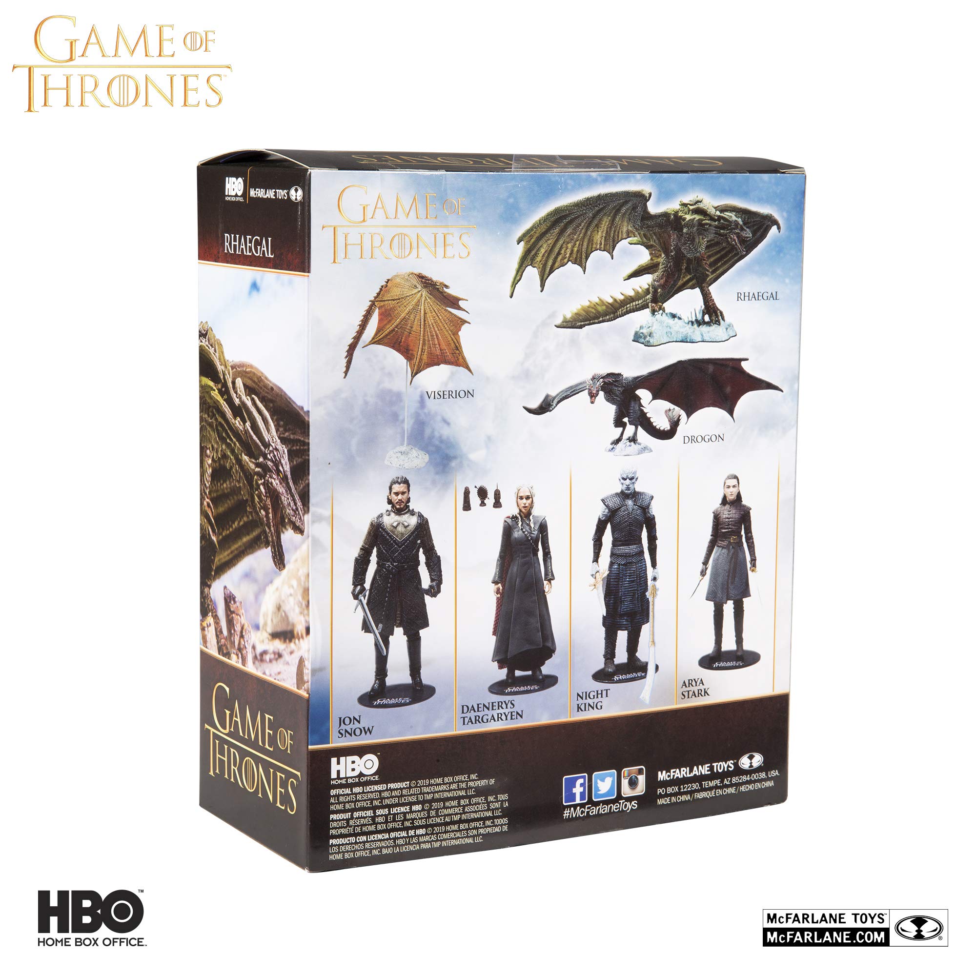 McFarlane Toys Game of Thrones Rhaegal Deluxe Box