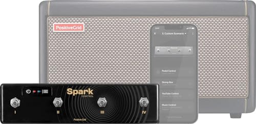 Positive Grid Spark Control Wireless Guitar Footswitch Pedal/Controller for Spark Guitar Amplifier and Mobile App with Backing Tracks