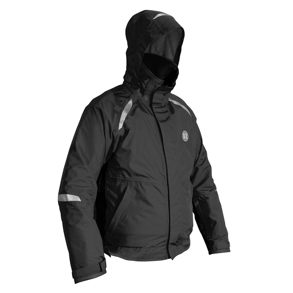 MUSTANG SURVIVAL - Catalyst Floatation Jacket (Orange-Black-M) - Harmonized Approval (CAN and US), 10k Waterproof, M-Tech Comfort System, Underarm ventiliation zips, D-Ring for Engine Kill Switch