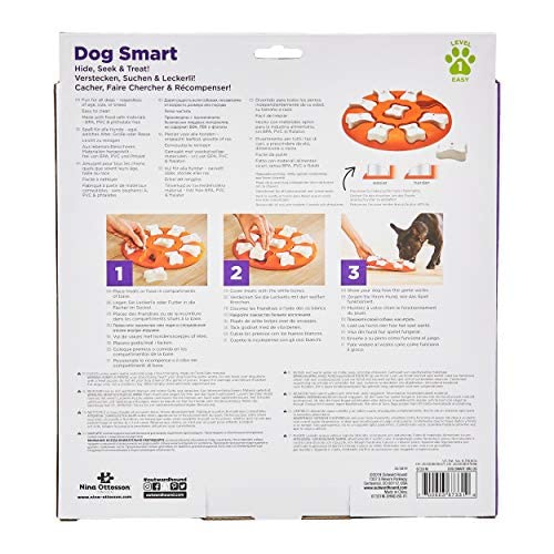 robots master for Nina Ottosson by Outward Hound Dog Smart Orange Interactive Treat Puzzle Dog Toy