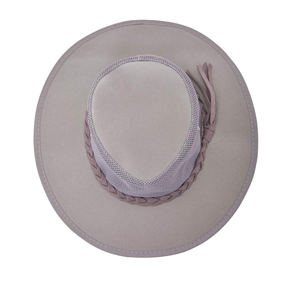 Mesh Sun Hat for Men Golf Soaker Hats Summer Beach Safari Wide Brim Fishing Cap Outdoor(Gray,X-Large)