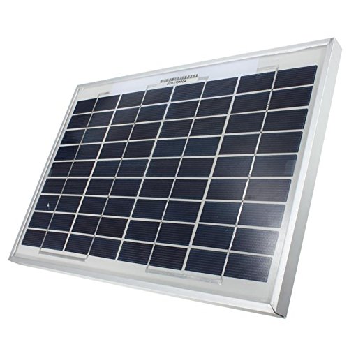 NUZAMAS 10W 12V Solar Panel Aluminium Frame Battery Charger Home Off Grid Caravan Boat Shed Car Motorhome Camping Fishing Hunting Portable Power