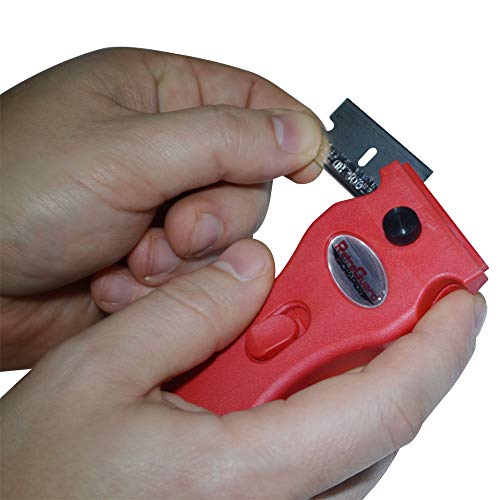 Werxrite RetraGuard Safety Razor Blade Scraper Induction Hob Glass Cooktop Stovetop & Other Hard Surface Cleaning Scraper Includes 5 Replacement Scraper Blades