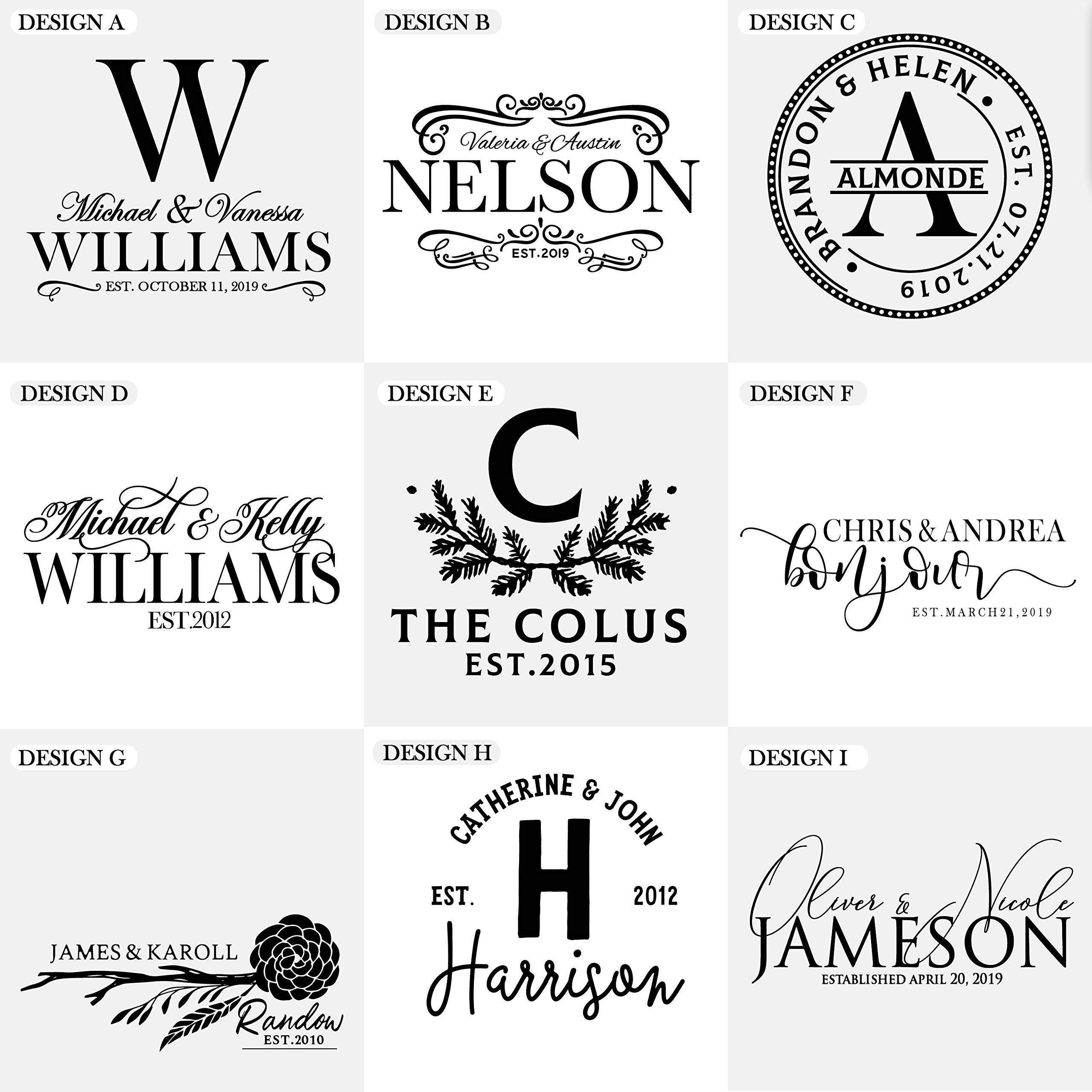 Personalized Cutting Board - 9 Designs |12" x 18"| Bamboo Cutting Board - Wedding Gifts for the Couple, Housewarming Gifts, Anniversary, Grandma Gifts, Engraved Kitchen Sign & Decor - 2 Tone Block