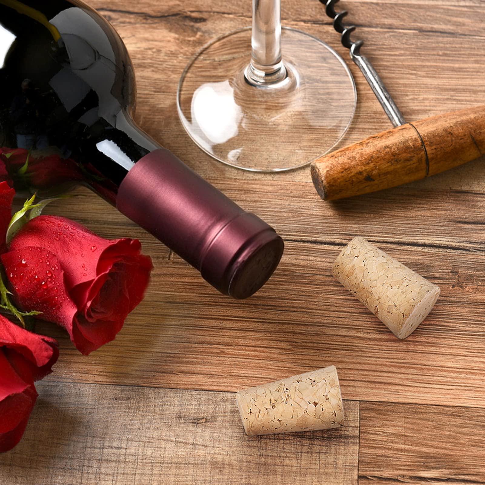 Tapered Cork Stopper, Wine Bottle Cork Stopper, 10 Pieces for Beer Bottles for Most Wine Bottles (22 * 17 * 35 for red Wine Bottle)
