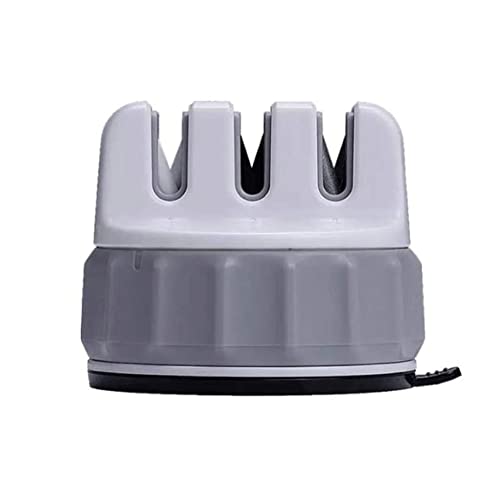 Premium Knife Sharpener, Professional Kitchen Chef 3 Slot Design, Easy Sharpening, Slip Resistant Grip, Safely Sharpen Knives, Restore Dull Knife for A Sharp Edge