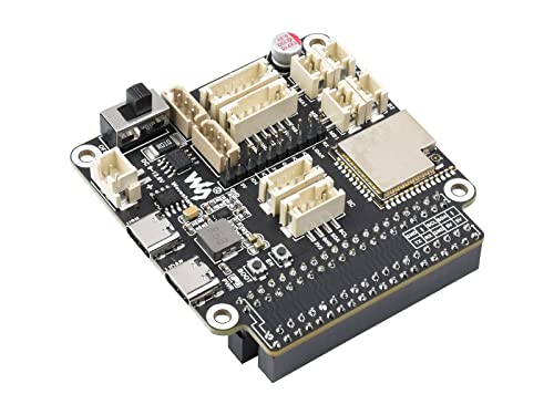 Waveshare Driver Board for Robots, General Version, Based On ESP32, Multi-Functional, Supports WiFi and ESP-Now Communications, Compatible with Raspberry Pi and Jetson Nano