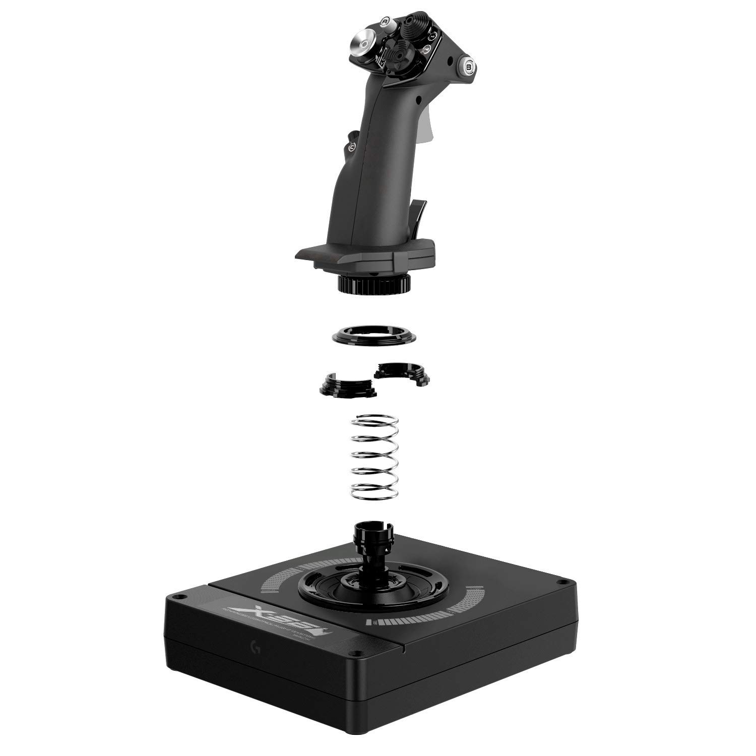 Logitech G X56 H.O.T.A.S Throttle and Joystick Flight Simulator Game Controller, 4 Spring Options, +189 Programmable Controls, RGB Lighting, 2x USB, PC - Black (Renewed)
