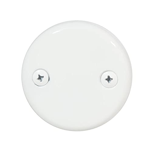 Westbrass 593244-50 White 1-1/2" Tubular Tip Toe Bath Waste Drain Kit, Powder Coat White