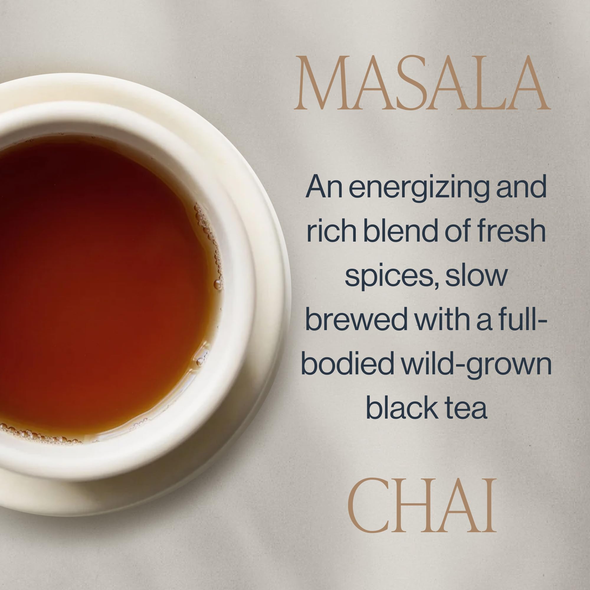 Rishi Tea Masala Chai Tea | USDA Organic Direct Trade Sachet Tea Bags, Certified Kosher Assam Black Tea Blend with Whole Spices, Energizing & Caffeinated | 15 Count (Pack of 1)