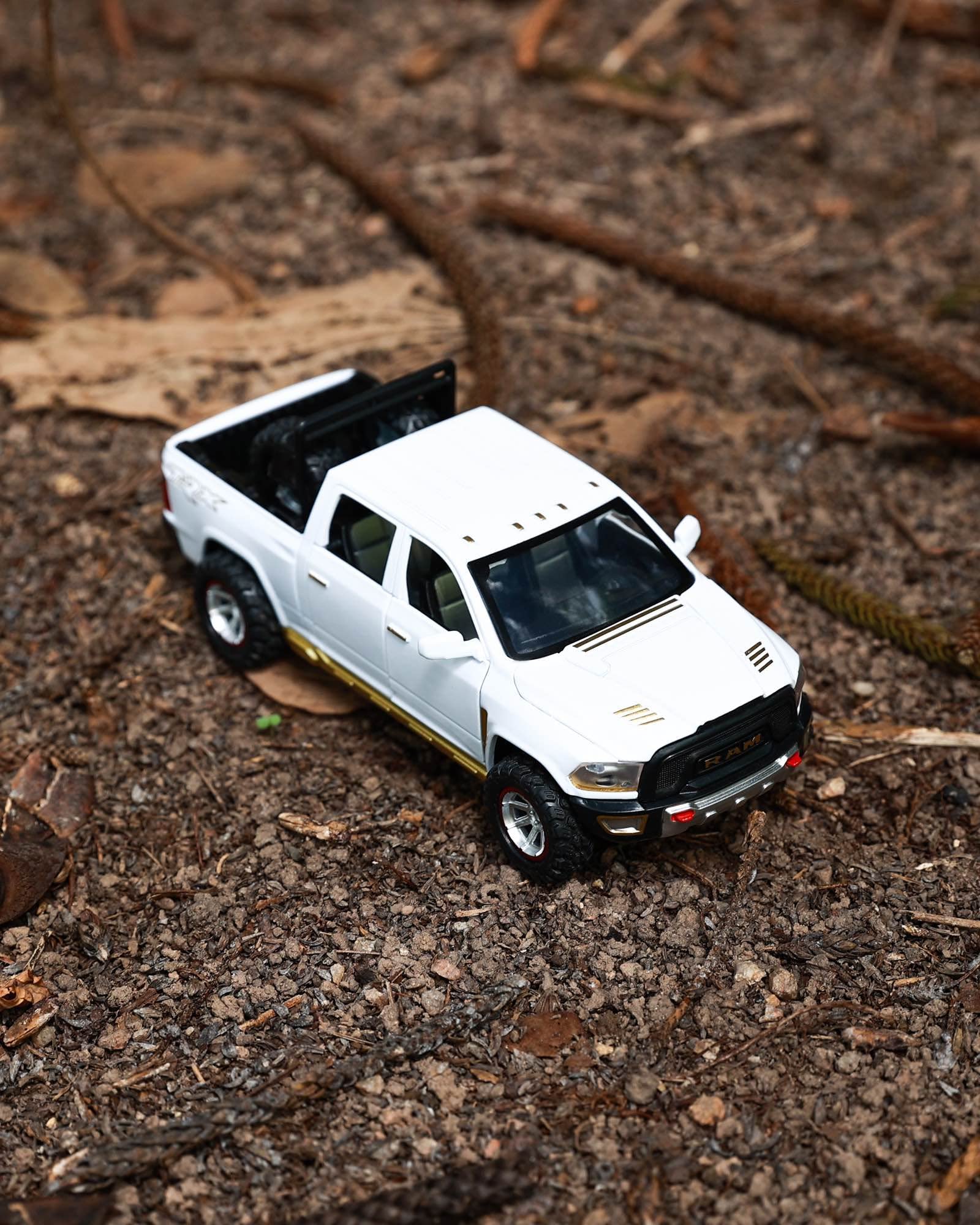 Toy Trucks Dodge Ram Toy Pickup Trucks TRX 1500 Pull Back Diecast Metal Model Trucks for 3 Year Old Boys and up