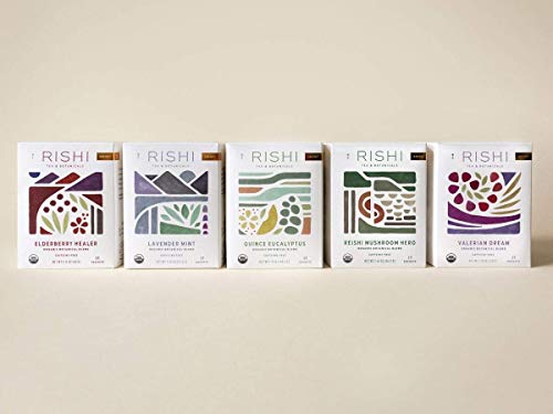 Rishi Tea Turmeric Ginger Herbal Tea | Immune Support, Organic, Caffeine-Free, Ayurvedic, Energy-Boosting | Citrus Flavors for Taste | 15 Sachet Bags, 1.75 oz (Pack of 2)