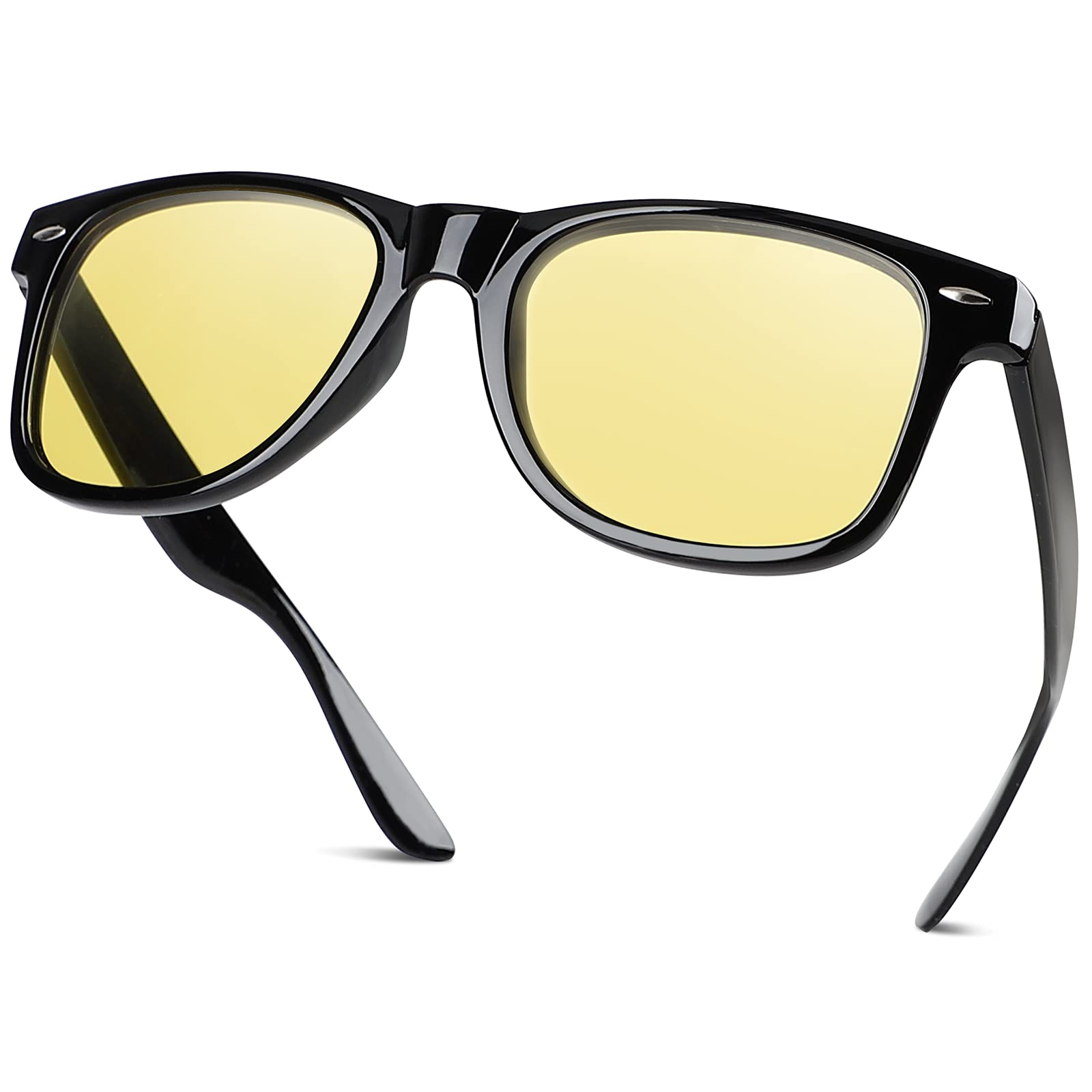Night Vision Glasses Polarized Anti-Glare, HD Night Driving Yellow Glasses for Women Men