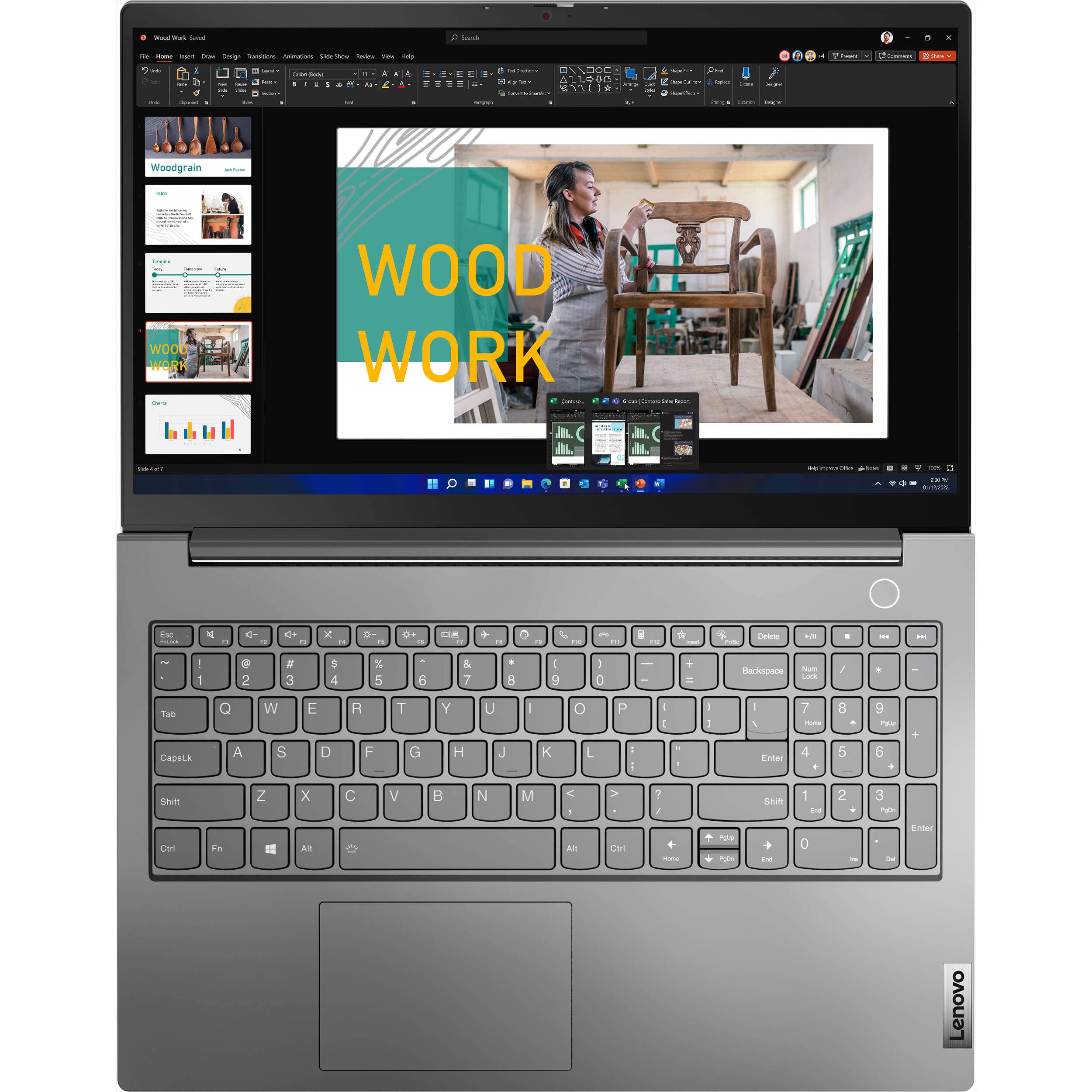 Lenovo ThinkBook 15 Gen 4 Business Laptop (15.6" IPS FHD Touchscreen, Intel 10-Core i7-1255U, 40GB RAM, 1TB SSD), FHD Webcam, Narrow Bezel, Backlit, Fingerprint, Thunderbolt 4, Win 11 Pro, Grey