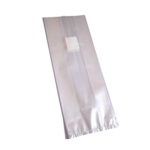 SUCOHANS 10 Count Mushroom Bags/Mushroom Grow Bags/Farm Mushroom Spawn/Sealable Spawn/Myco Bags, Medium Size 5" X 5" X 19",0.2 Micron Filter, 2.5 Mil Polypropylene,for Substrate Autoclavable