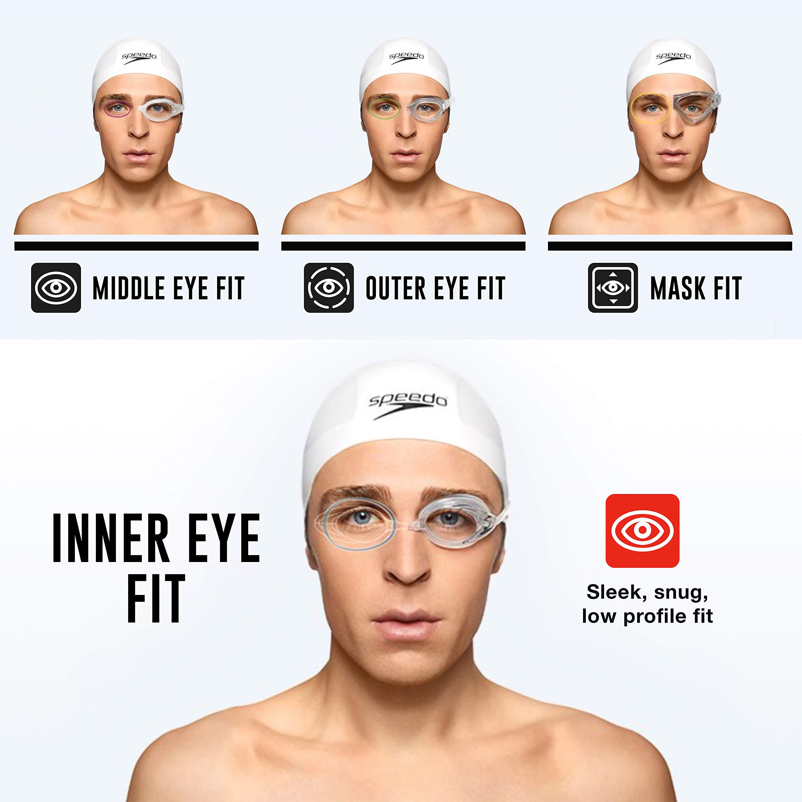 Speedo Unisex-Adult Swim Goggles Mirrored Vanquisher 2.0, Dazzle Pink LTD
