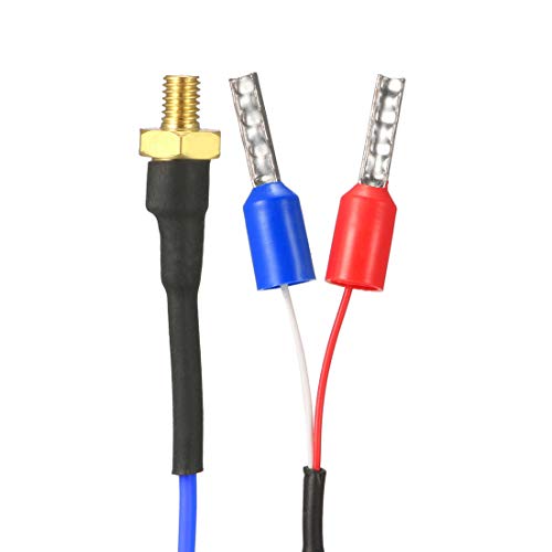 uxcell Thermocouple K Type, 0-260C M3 Screw Temperature Sensor Probe 5ft for 3D Printer