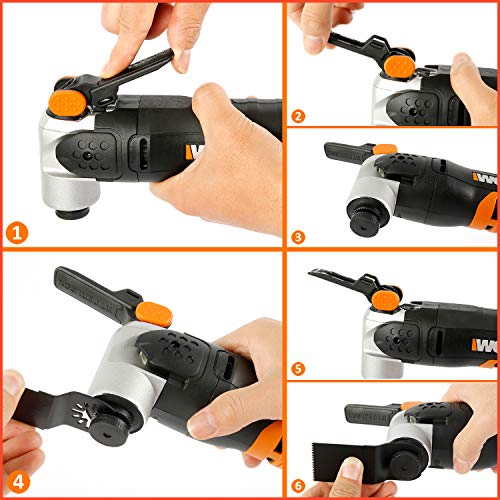 Littlegrass 20pcs Bi-Metal/Wood Universal Oscillating Saw Blades Multitool Quick Release Tool Blades For Fein Multimaster Dewal Porter Rockwell Cable Black Decker Bosch Craftsman Dremel Chicago