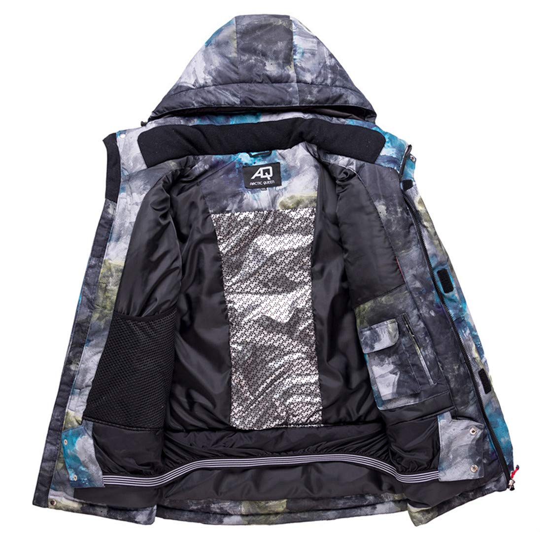 Mens Ski Jacket and Pants Set Outdoor Waterproof Snowboarding Suit