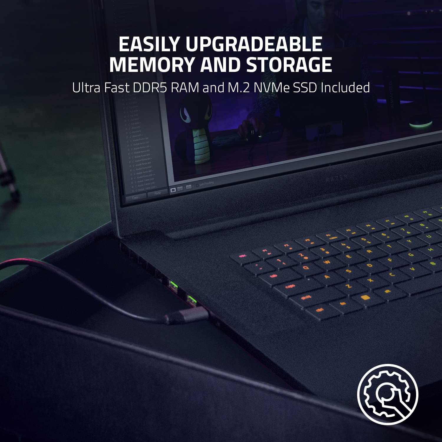 Razer Blade 17 Gaming Laptop: NVIDIA GeForce RTX 3080 Ti - 12th Gen Intel 14-Core i7 CPU - 17.3" FHD 360Hz - 32GB DDR5 RAM - 1TB PCIe SSD - Windows 11 - Chroma RGB - Thunderbolt 4 - SD Card Reader