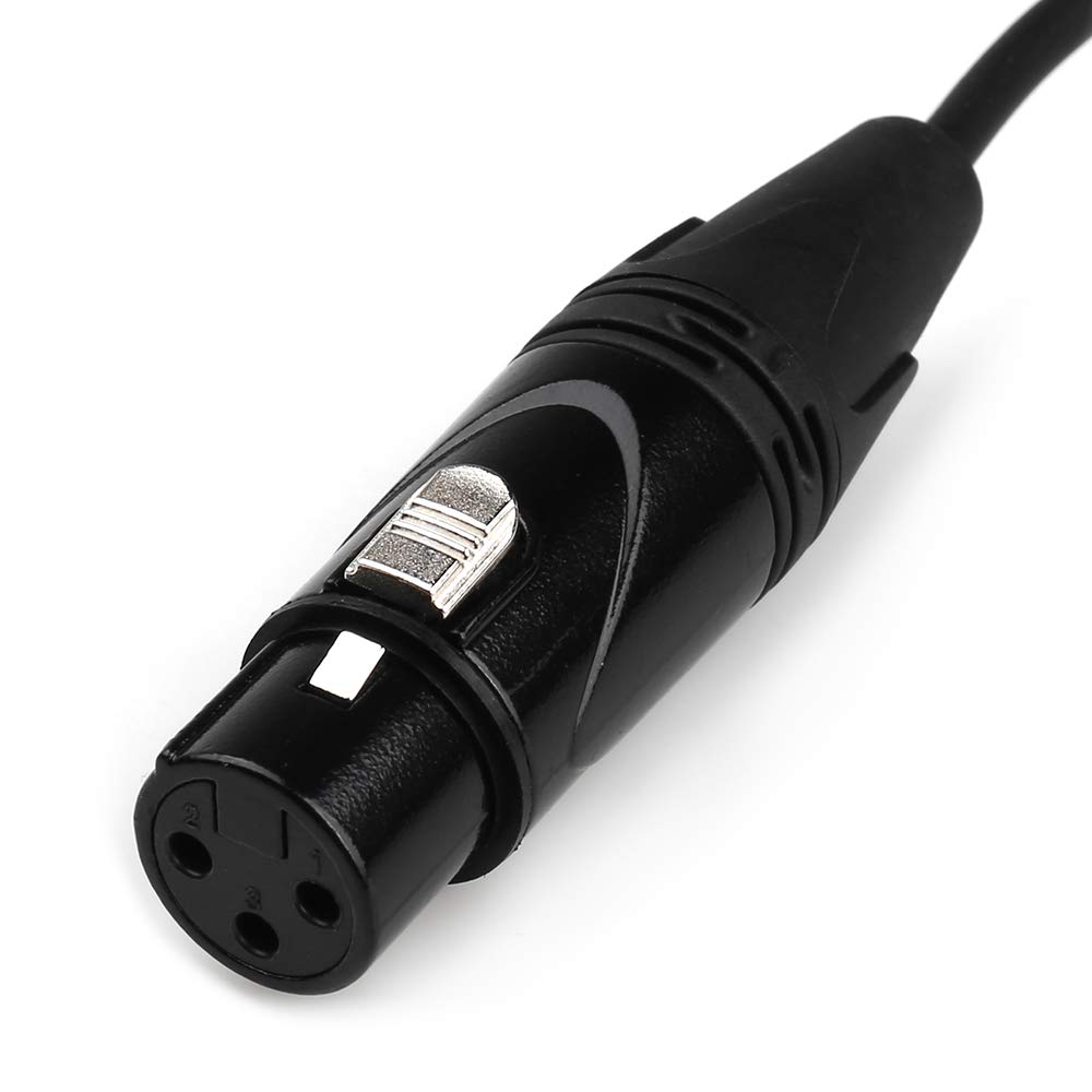 MIATIN Mini-XLR Male to XLR Female Microphone Patch Cable Mini XLR 3 Pin Pro Lapel Audio Replacement Cable 5.9Feet/1.8Meters