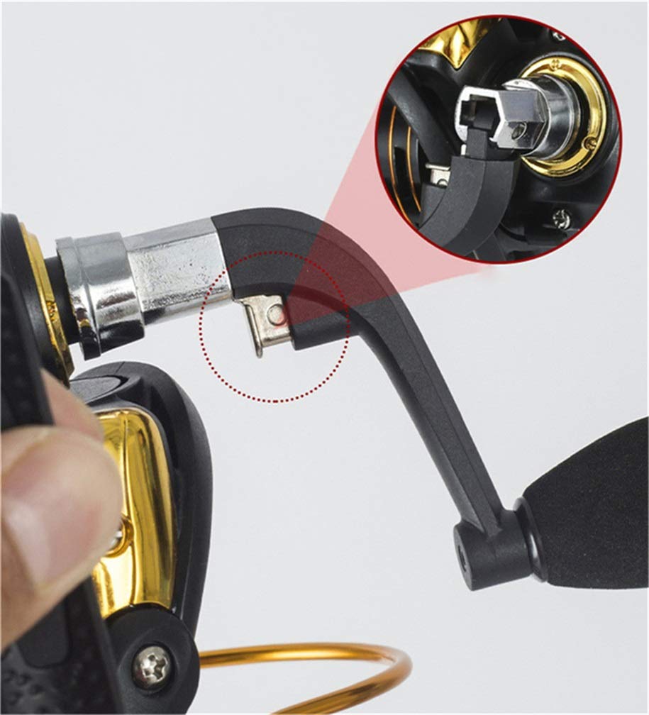 LLJPYX7L Smooth Fishing Reel, Salt Water and Fresh Water can be Used, 10BB Durable Bearing 4.7:1 Gear Ratio, Left/Right Interchangeable Handle, Suitable for Beginners (Size : 6000)