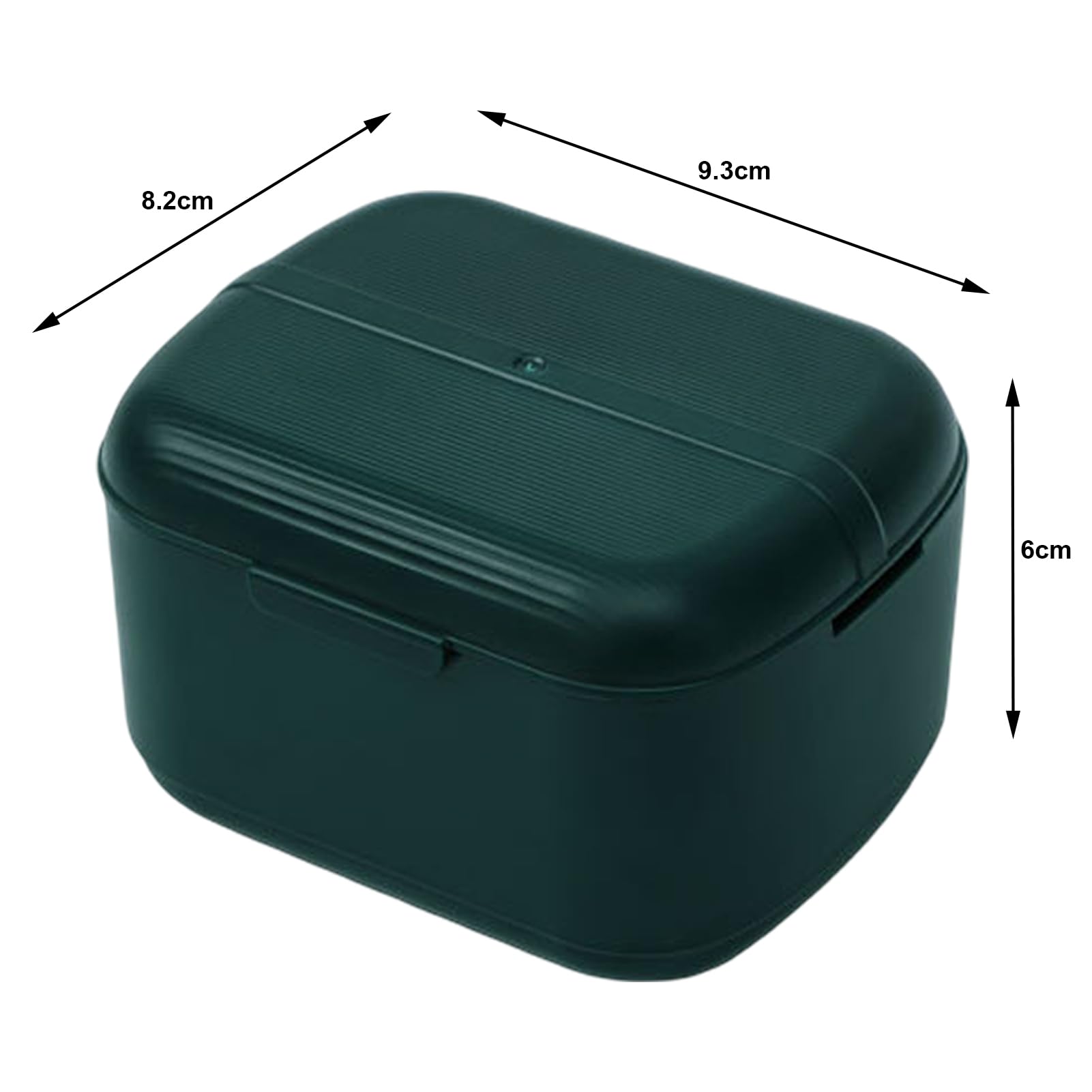 Libcflcc Braces Storage Box Cleaning Buckle Lid Convenient Denture Bath Case Cup Retainer Cleaning Box Green