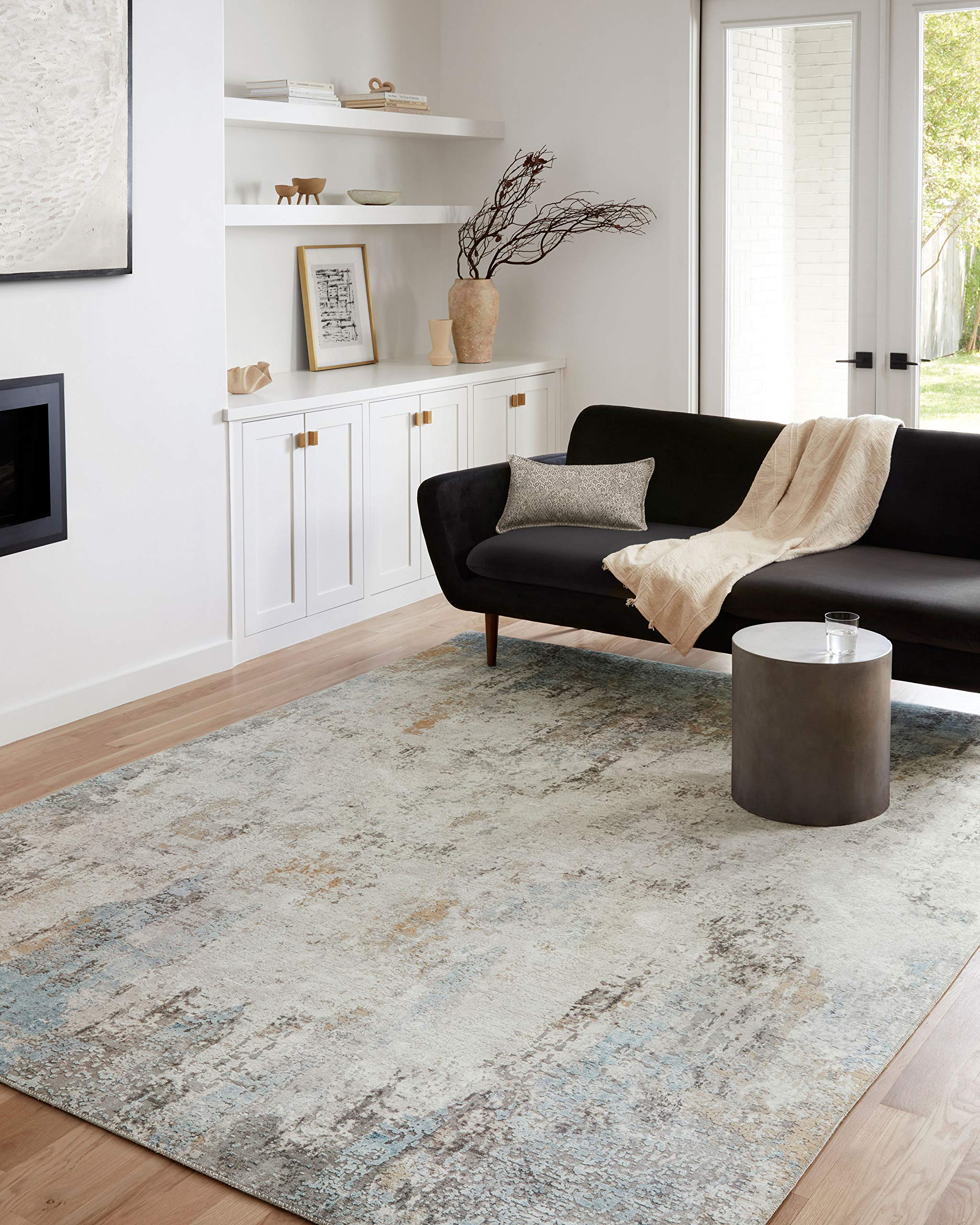 Loloi II Drift Ivory/Granite 7'-6" x 9'-6" Area Rug