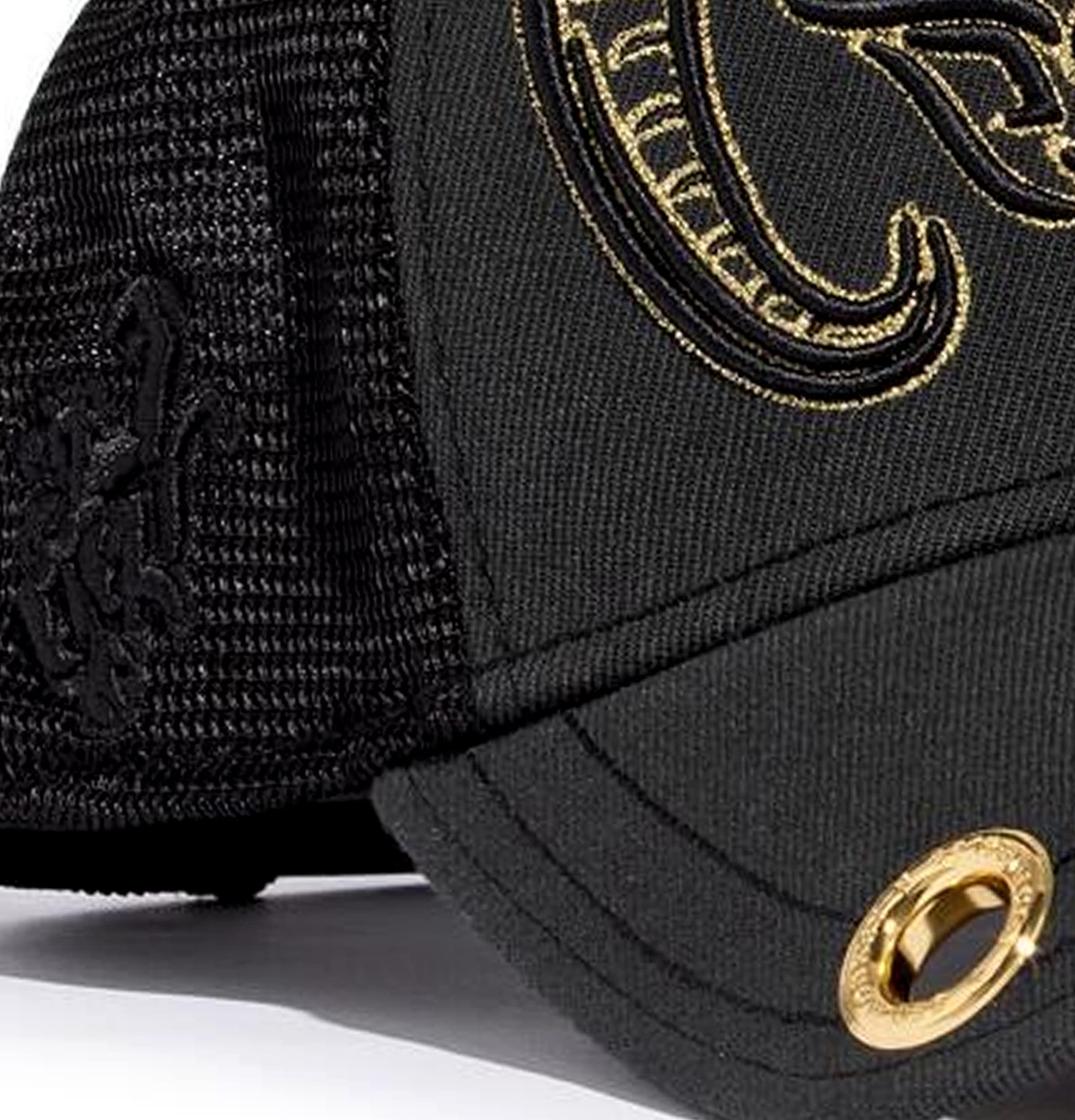 Red Monkey Designs Aries Black RM1423 Zodiac Series Fashion Unisex Limited Edition Mesh Trucker Hat Cap, One Size