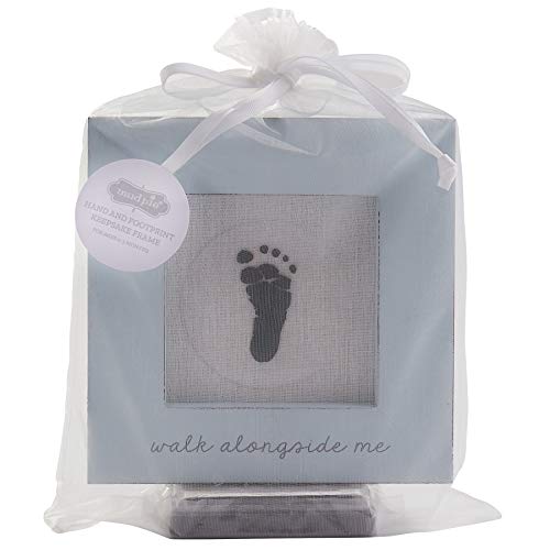 Mud Pie Hand and Foot Print Frame, Blue