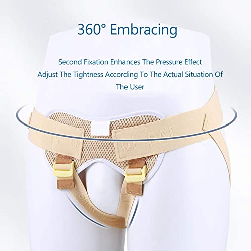 NABTAH Hernia Belt for Men and Women Support, Single/Double Inguinal or Sports Hernia with Two Removable Compression Pads & Adjustable Groin Straps Surgery & Injury Recovery Belt
