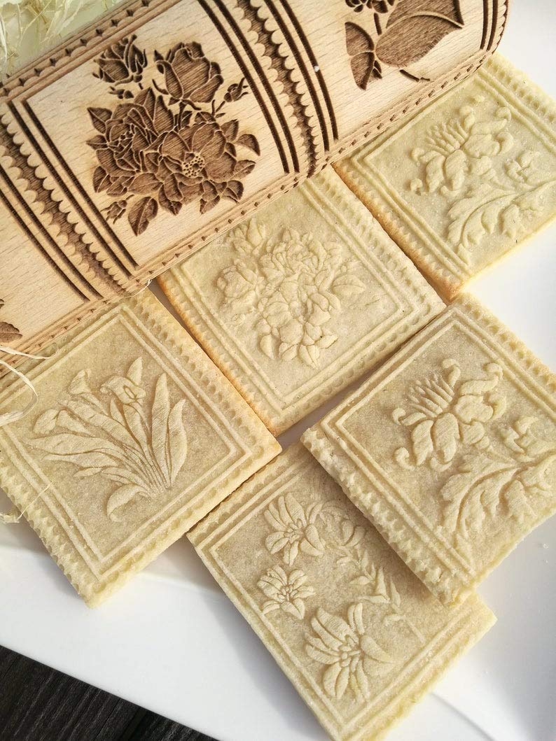 Springerle rolling pin Springerle cookie molds Springerle cookies German cookies Springerle carved rolling pin,Christmas gifts,Gift for mom