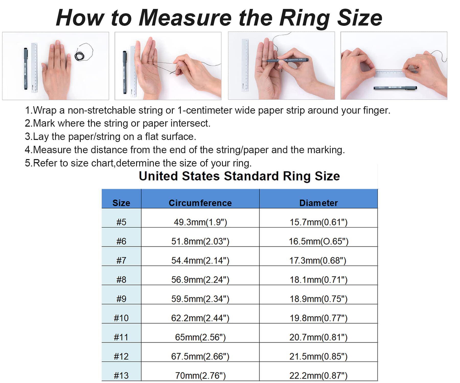 MZZJ Couple Matching Ring Pinky Promise Pinky Swear 8MM&6MM High Polish Minimalist Classical Stainless Steel Initial Flat Wedding Band Set,Anniversary Birthday Gift for Him Her,Black