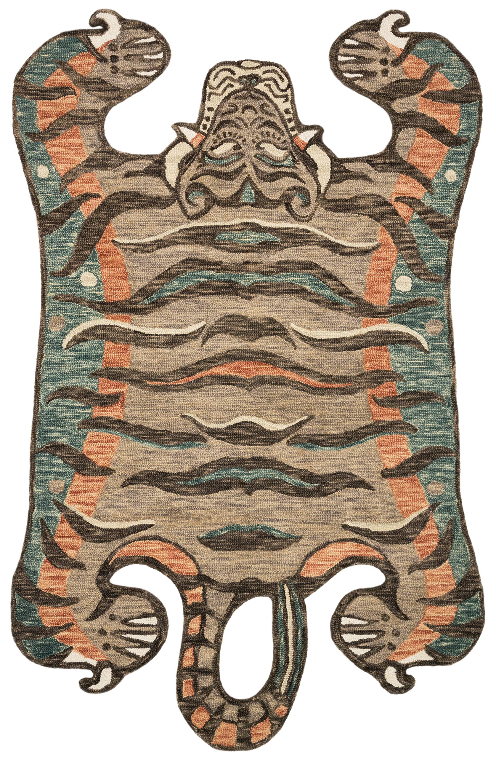 Loloi Justina Blakeney x Loloi Feroz Collection FER-04 Berry 4'-0" x 6'-0" Accent Rug