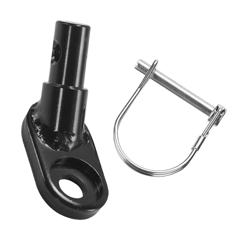 LIOOBO Bicycle Rear Racks Coupler Universal Cycling Connector Attachment Angled Elbow for Bike Trailers Rear Carrier Mount Adapter