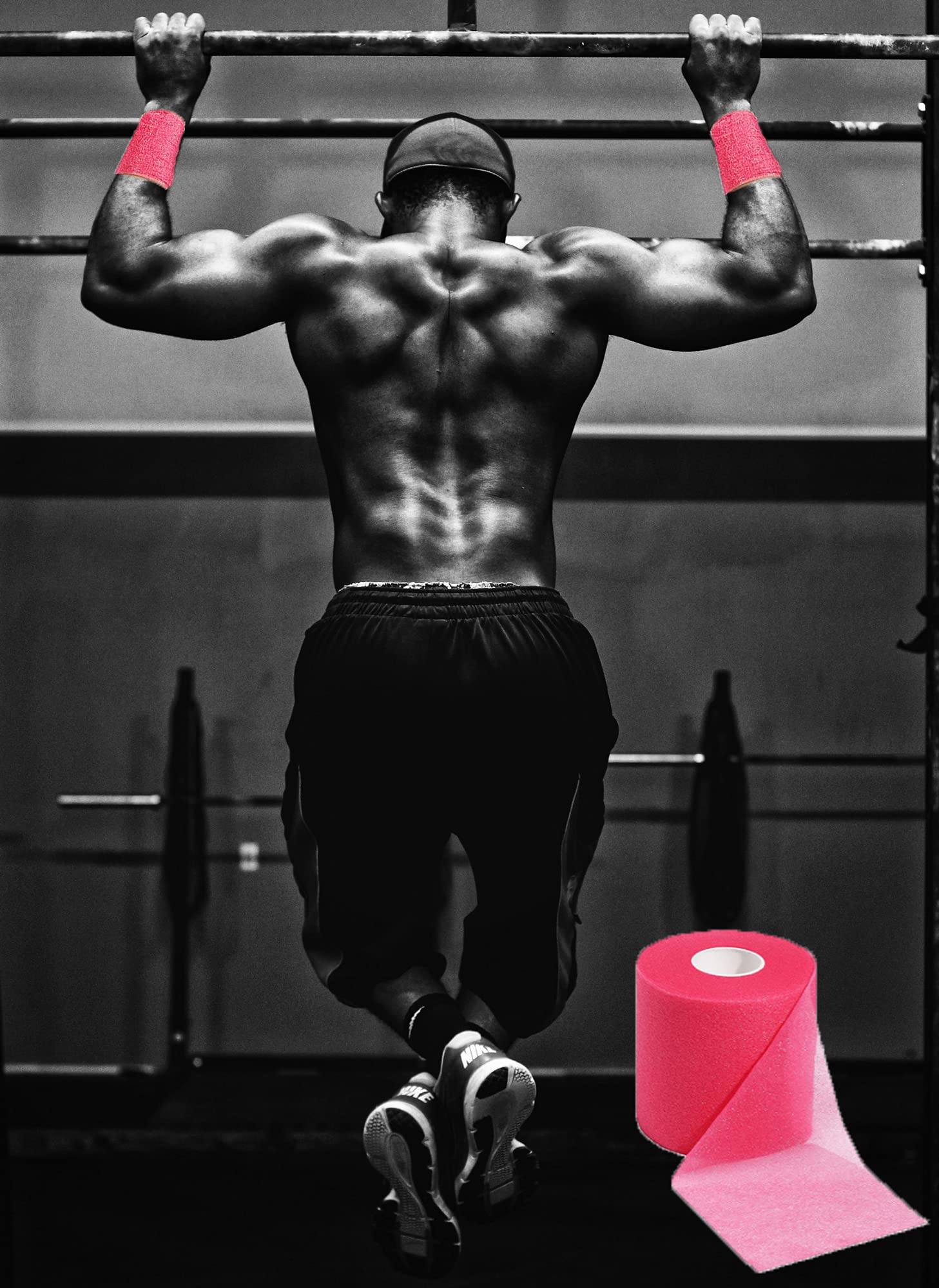 KISEER 5 Rolls Foam Sports Pre-Wrap Underwrap Bandage Athletic Tape for Hair Wrists Elbow Knees Ankles