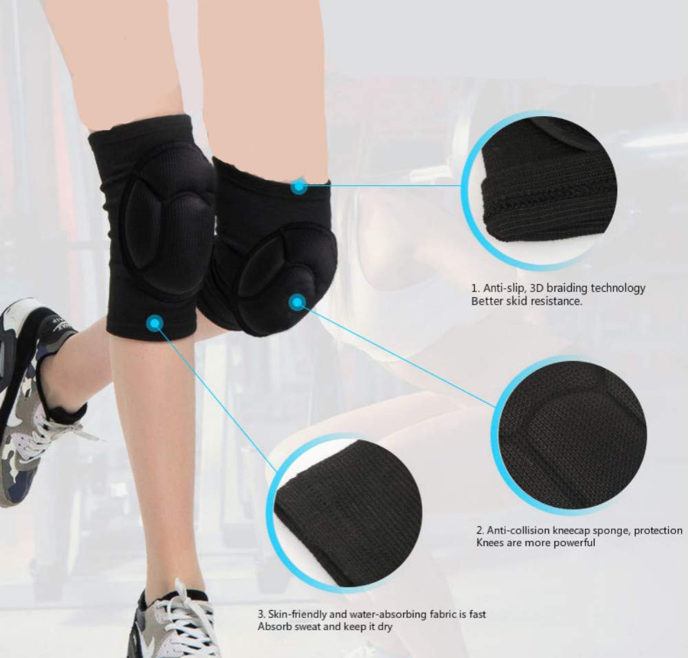 N-brand Knee Pads Comfortable Non-Slip,Thick Sponge Anti-Slip, Collision Avoidance Knee Sleeve,Use Volleyball Knee Pads Dance Knee Pads . (Small)