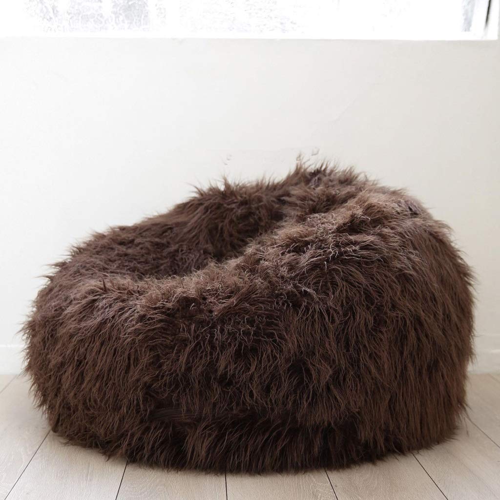 KXDTZ Bean Bag Lounger, Elegant and High Warm Soft Beanbag Sofa Cushion (Color : White-Patch Five-Pointed star4)