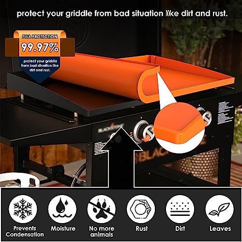 Upgraded Griddle Cover Mat Grill 28" Silicone Mat Cover, Full-edge Silicone Griddle Mat Design for Blackstone 28 Inch Grill,Protect Your Griddle from Rodents, Insects, Debris and Rust