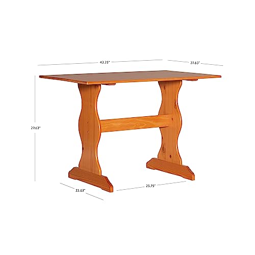 Linon Chelsea Kitchen Nook Table,Brown